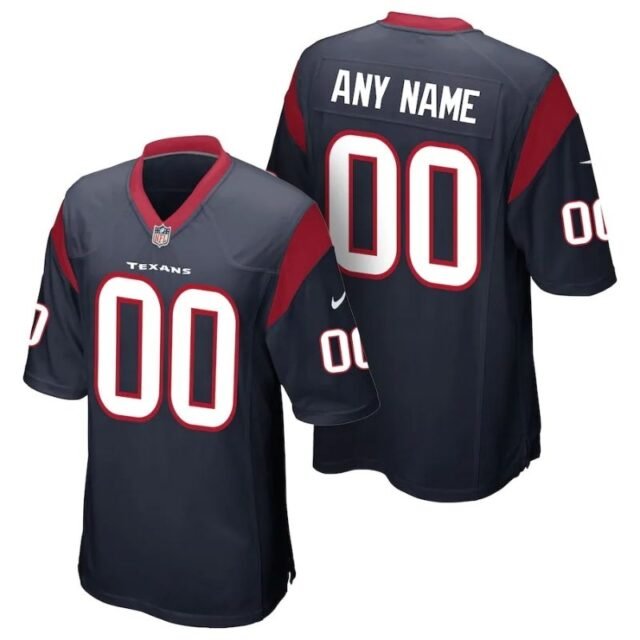 All Players Houston Texans 2021/22 Custom Jersey - Marine