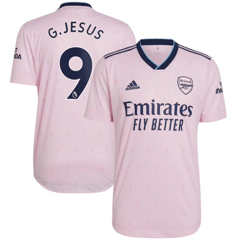 Gabriel Jesus Arsenal 2022/23 Away Player Jersey - Black - Jersey Teams